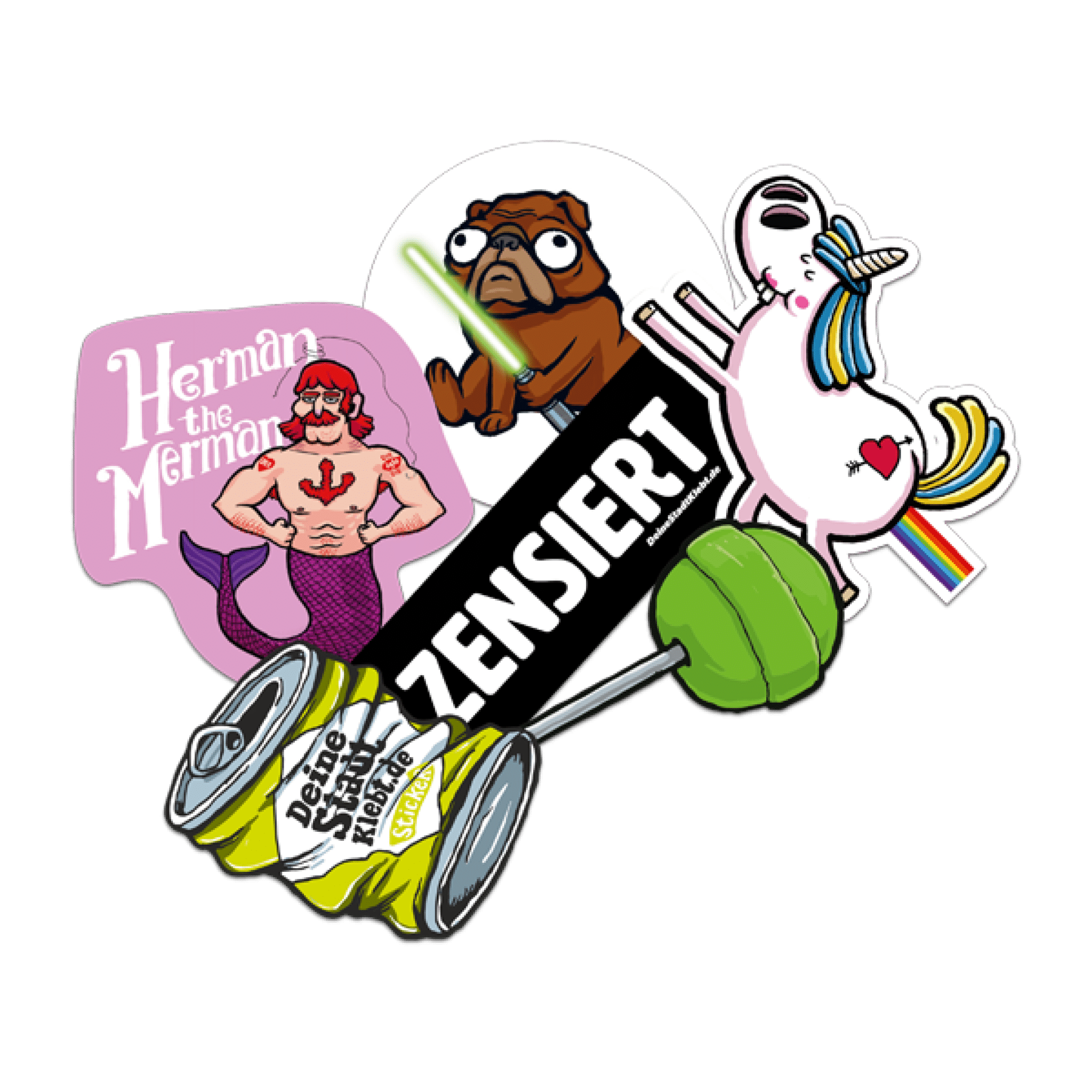 Freiform Aufkleber drucken - Deine Stadt Klebt